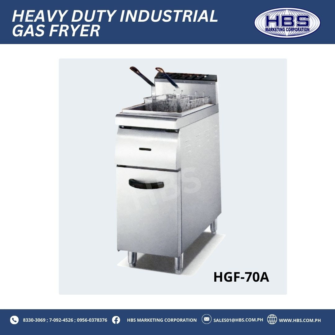 HBS | Heavy duty industrial gas fryer 70a